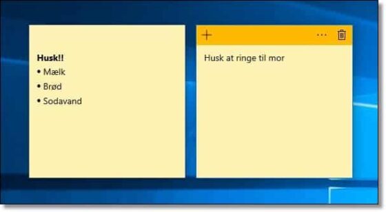 Sticky Notes til Microsoft | Få noter på skærmen | Helpdesken.dk