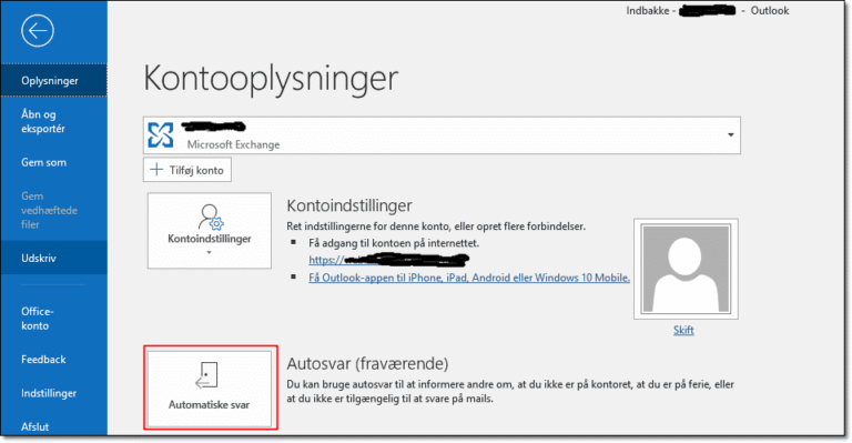 Sådan laver du autosvar i outlook - Skriv autosvar i din mail